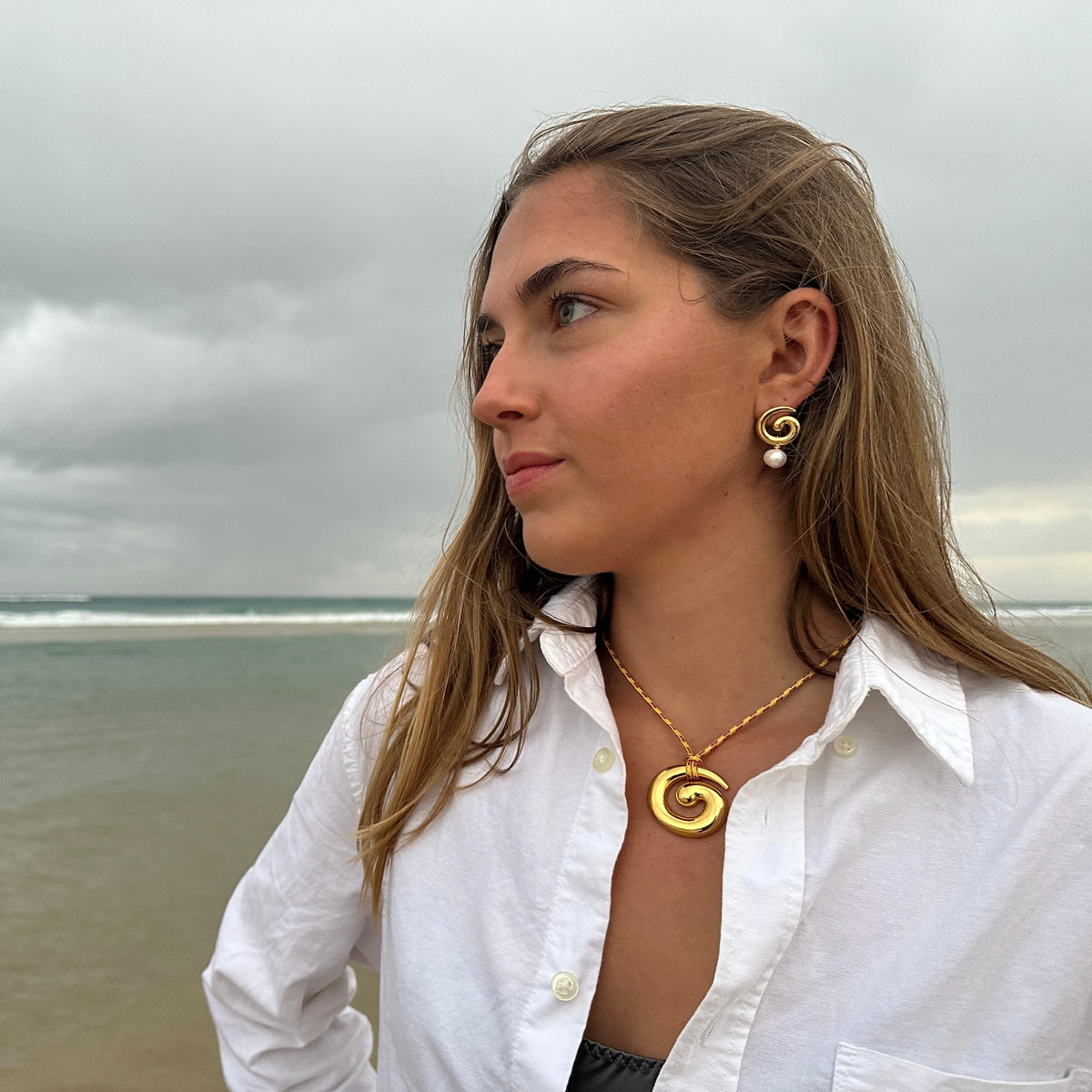 Baby Brando Earrings- Gold – Briwok